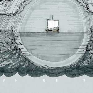 Hush Be Still, DIGITAL PRINT!, Jesus Stills Sea, WALL Art, Jesus Art ...