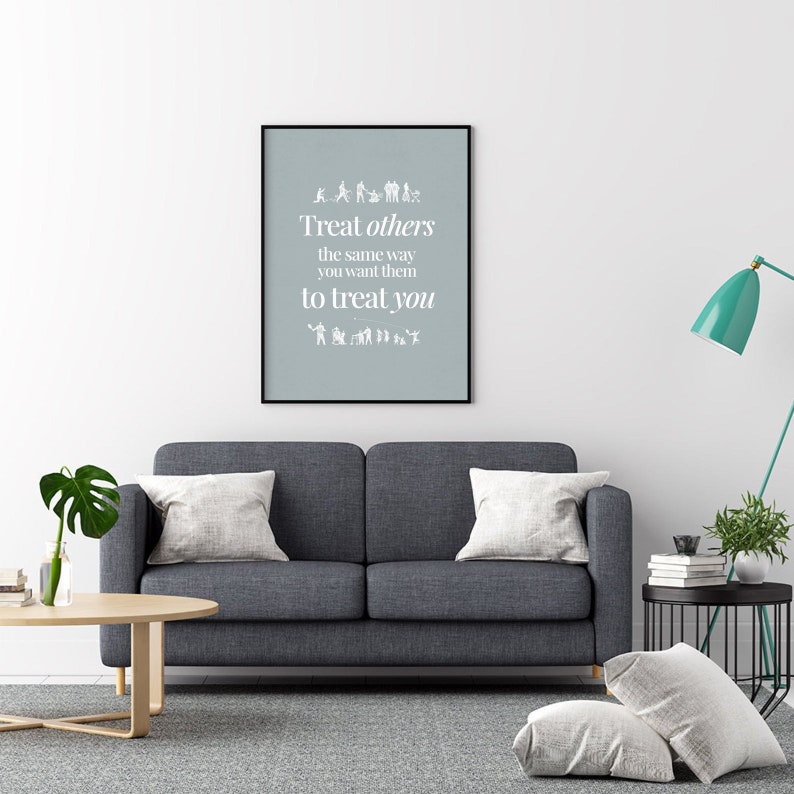 Golden Rule, DIGITAL PRINT, Treat Others, Do Unto Others, WALL Art ...