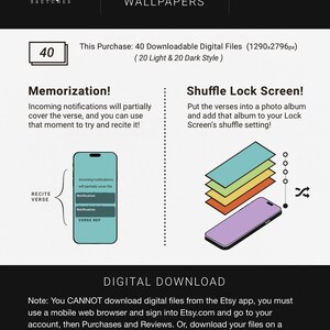 Bible Verse Wallpaper Background, 20 Pack, Christian Lockscreen Phone ...