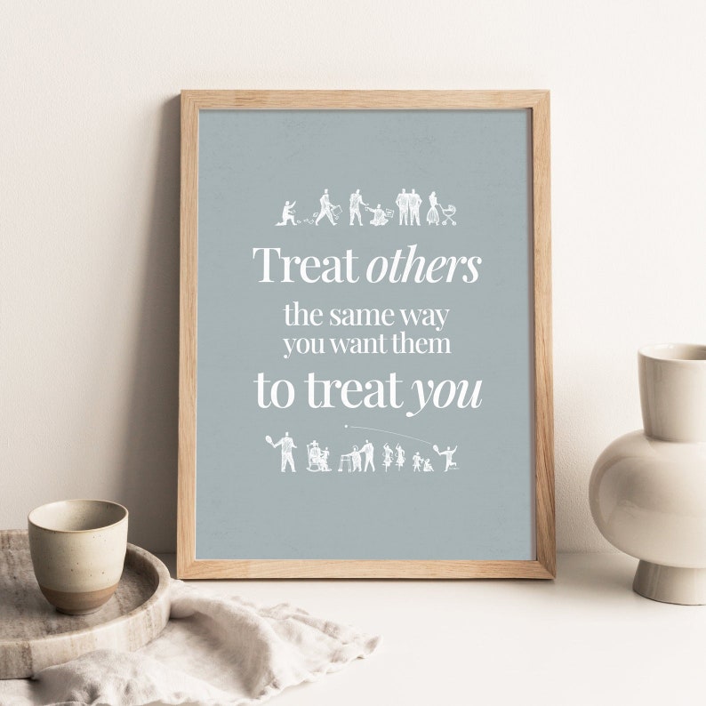 Golden Rule, DIGITAL PRINT, Treat Others, Do Unto Others, WALL Art ...