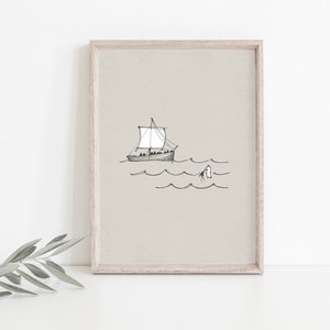 Peter Sinking, DIGITAL PRINT!, Jesus Art, WALL Art, Bible Sketches, Why ...