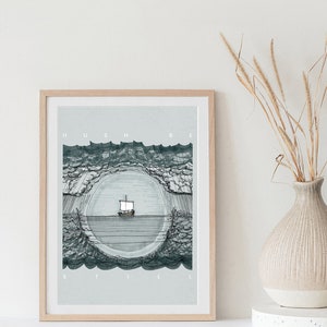 Hush Be Still, DIGITAL PRINT!, Jesus Stills Sea, WALL Art, Jesus Art ...