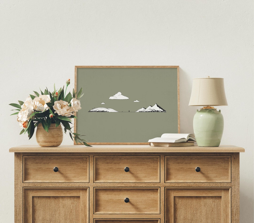 David and Goliath Minimal, DIGITAL PRINT, 1 Samuel 17, WALL Art ...