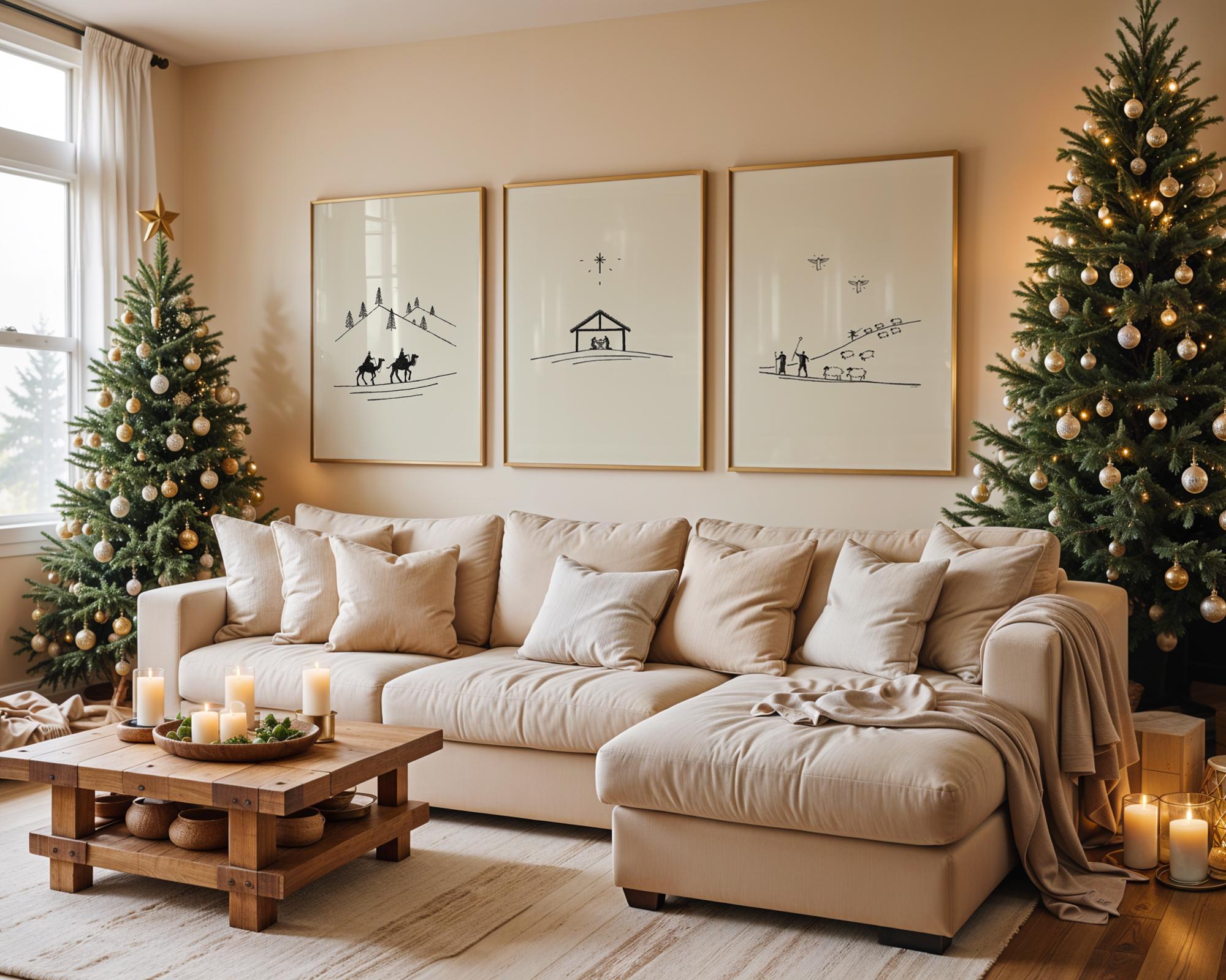 Christmas Nativity Set, DIGITAL PRINT, Homely Bible Art, Christian ...