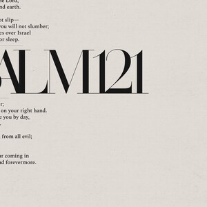 Psalm 121, DIGITAL Print, Bible Verse, Modern Bible, Scripture Wall Art ...