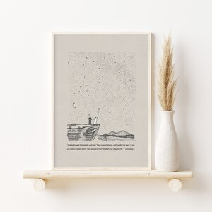 God's Promise to Abraham, DIGITAL PRINT!, Genesis 15:5, Bible WALL Art ...