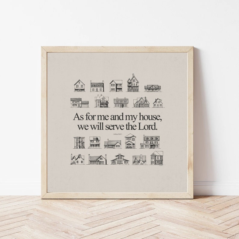 As for Me and My House We Will Serve the Lord, DIGITAL DOWNLOAD ...