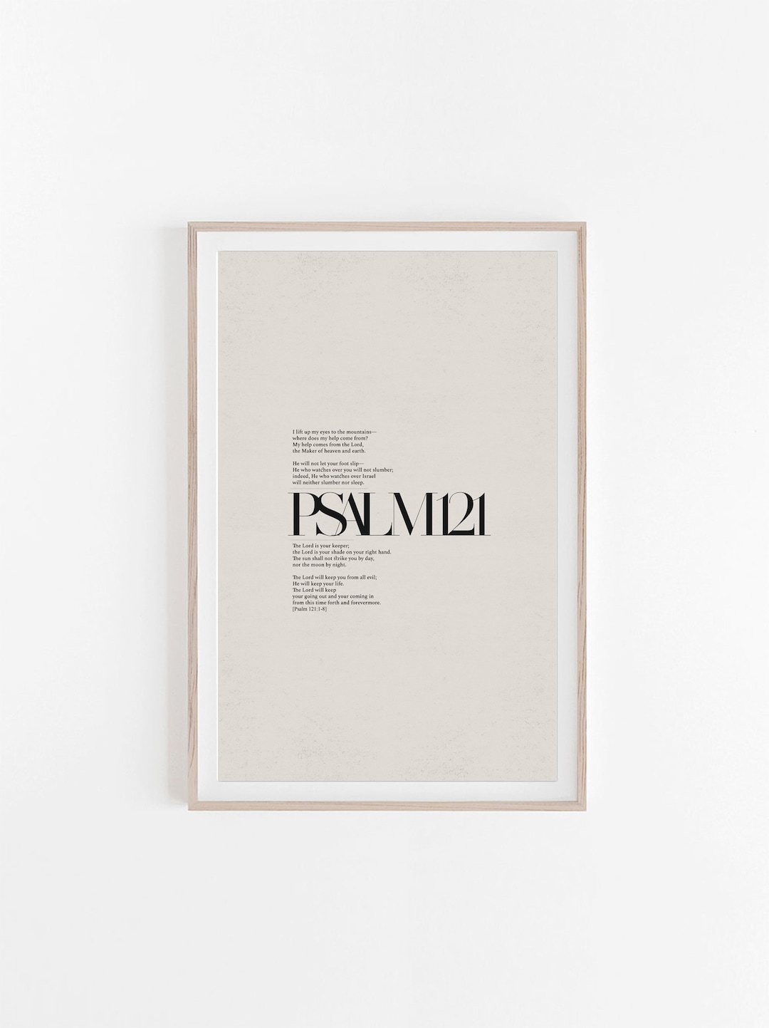 Psalm 121 DIGITAL Print Bible Verse Modern Bible Scripture - Etsy