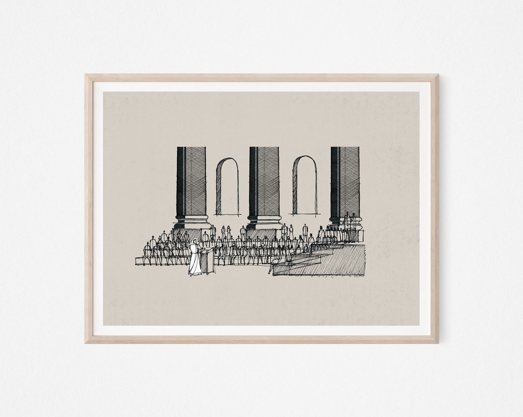Jesus Teaching in the Synagogue on Sabbath, DIGITAL PRINT!, Isaiah ...