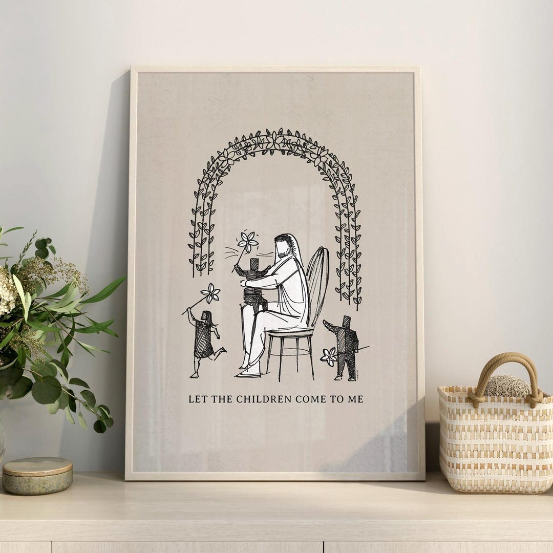Let the Children Come to Me, Jesus Children, DIGITAL PRINT, WALL Art ...