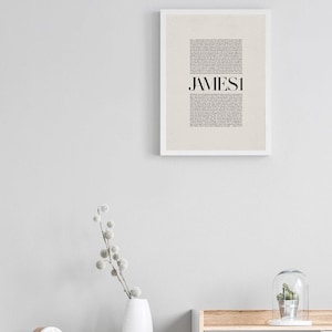 James 1, Bible Verse, Christian Wall Art, Faith Print, INSTANT DOWNLOAD ...