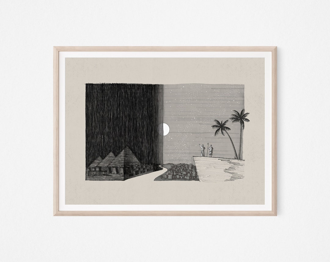 Plague of Darkness, DIGITAL PRINT!, Exodus Plagues, Bible Poster ...