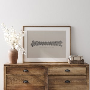 A Cord of 3 Strands, DIGITAL PRINT!, Ecclesiastes 4:12, Bible WALL Art ...