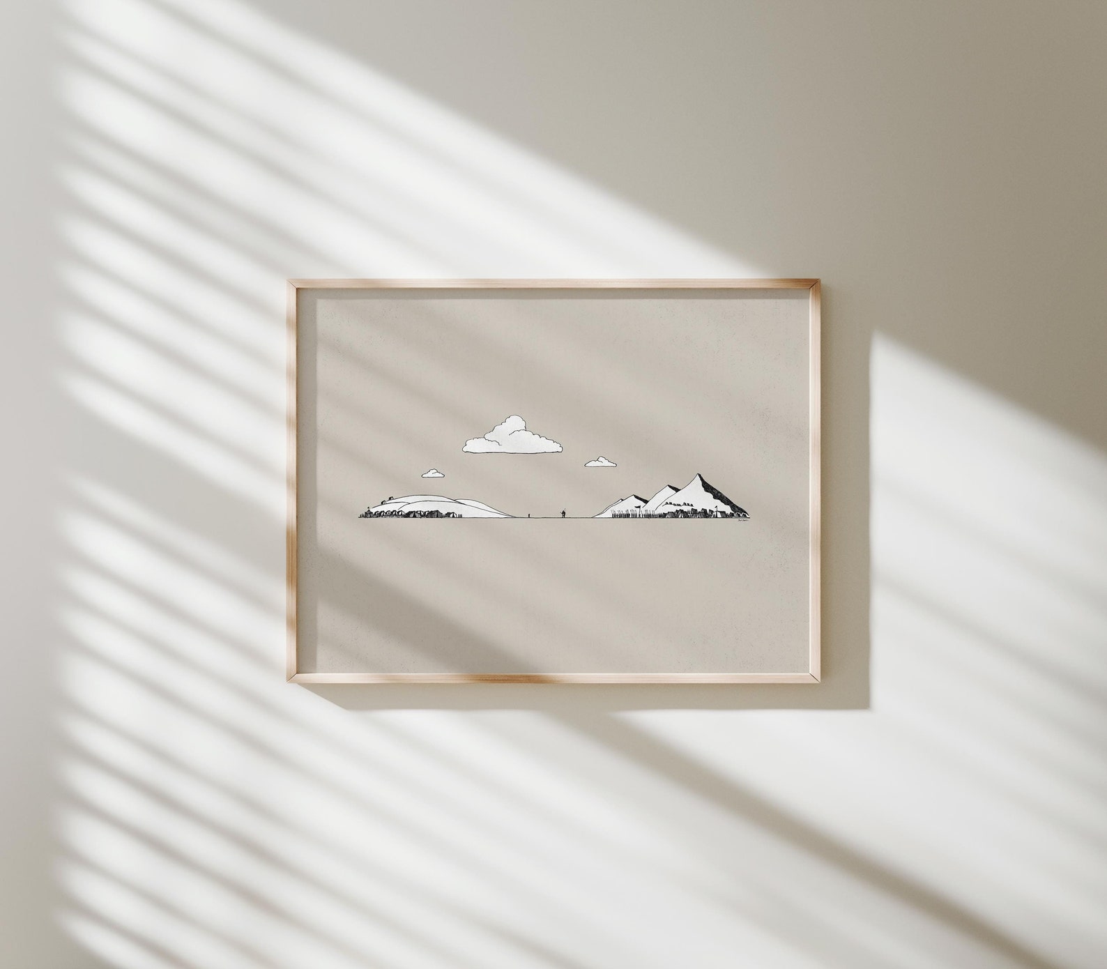 David and Goliath Minimal, DIGITAL PRINT, 1 Samuel 17, WALL Art ...