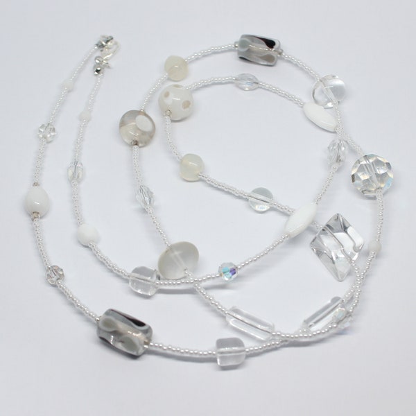 Long Beaded Necklace - Etsy