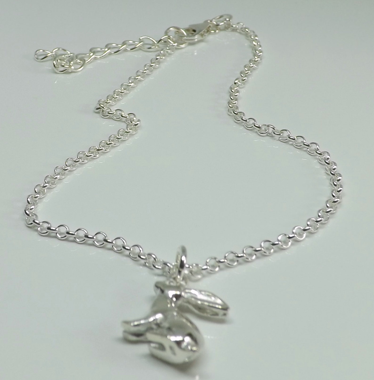 Sterling Silver Hare Rabbit Charm Anklet Bracelet Silver Hare - Etsy UK