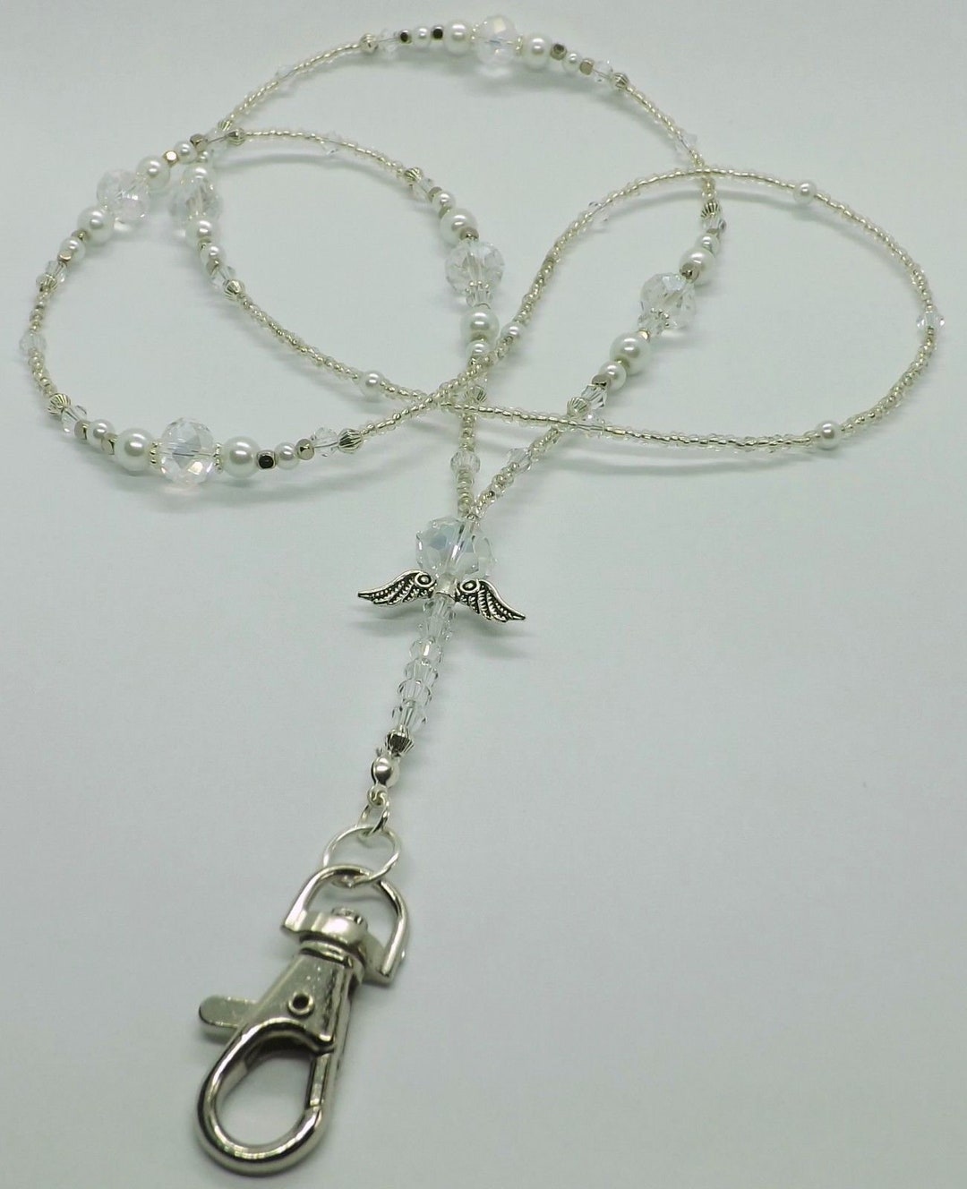 ID Lanyard Guardian Angel Lanyard Cruise Lanyard Handmade Badge Holder ...