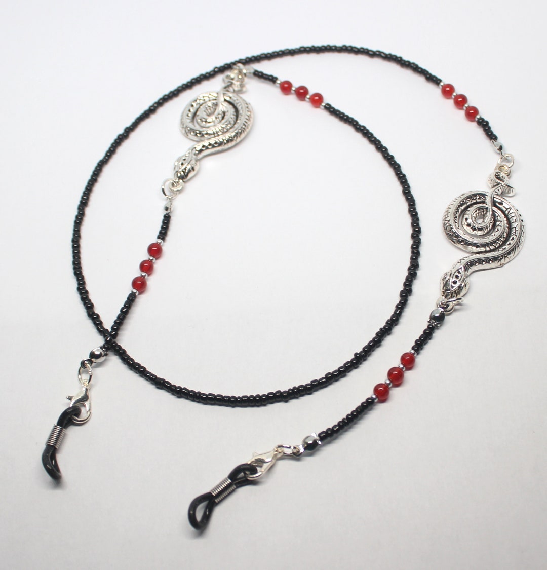 Snake Glasses Chain, Gemstone Snake Eyeglass Holder, Snake Sunglasses ...