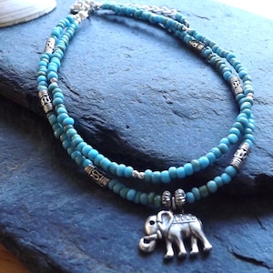 Elephant Anklet - Etsy