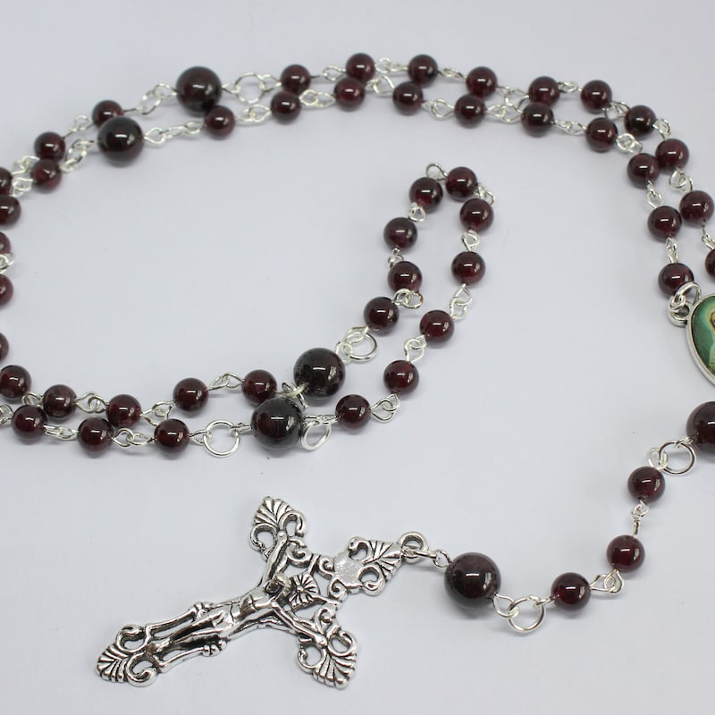 Garnet Rosary Beads - Etsy
