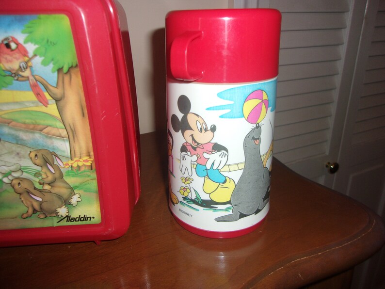 Mickey Mouse city Zoo Lunch Box With Thermos by - Etsy