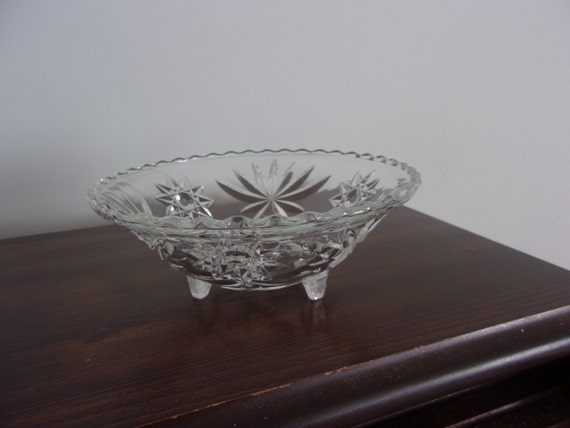 Vintage Footed Crystal Candy Dish Leaded Crystal Very | Etsy