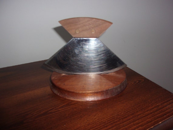 Ulu Knife and Wooden Stand Alaska Cutlery - Etsy