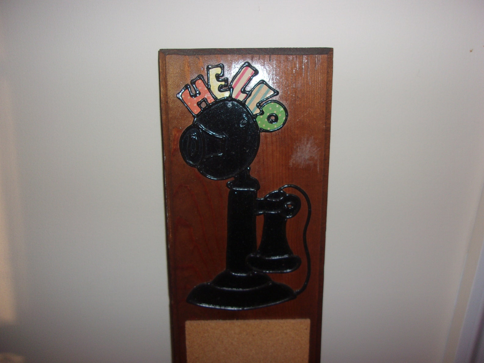 Vintage Solid Wood Message Board | Etsy