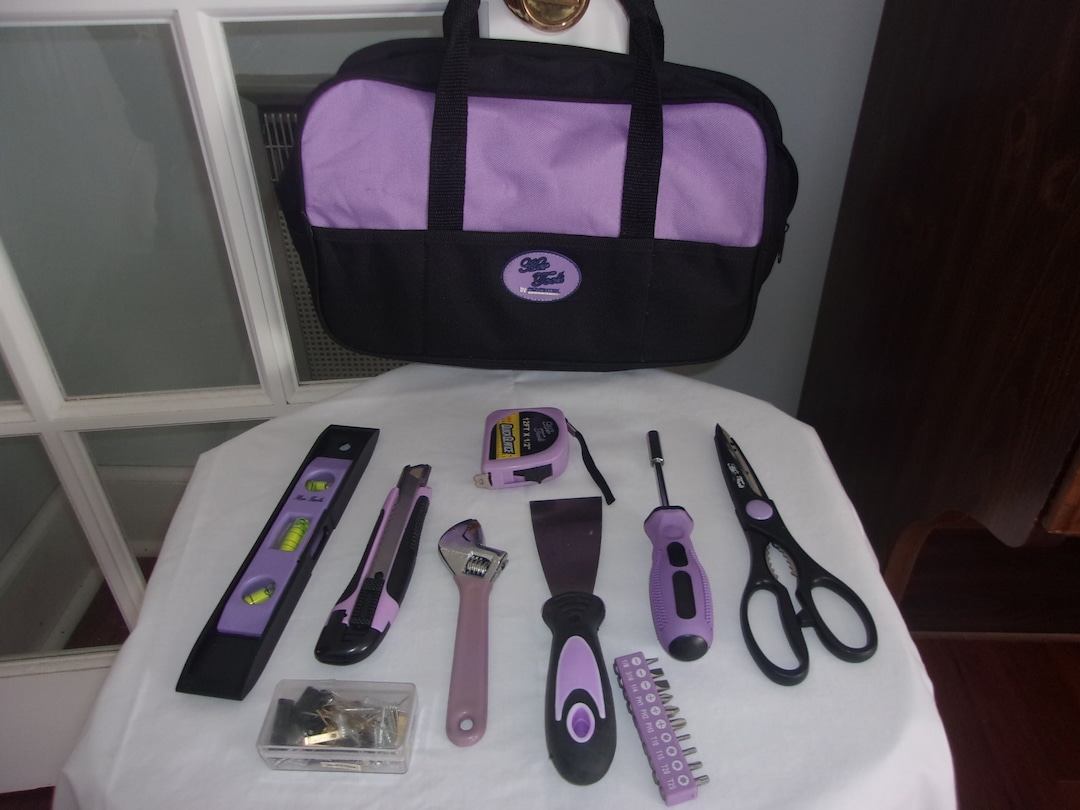 HER TOOLS Basic Ladies Tool Bag With Tools All Tools Trimmed in Ligh ...