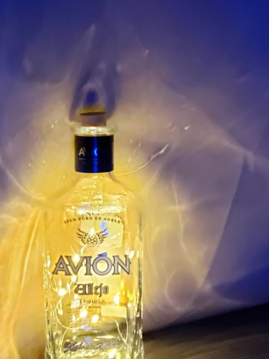 Avion Anejo Tequila Starry Light Bottle / Re-purposed Bottle - Etsy