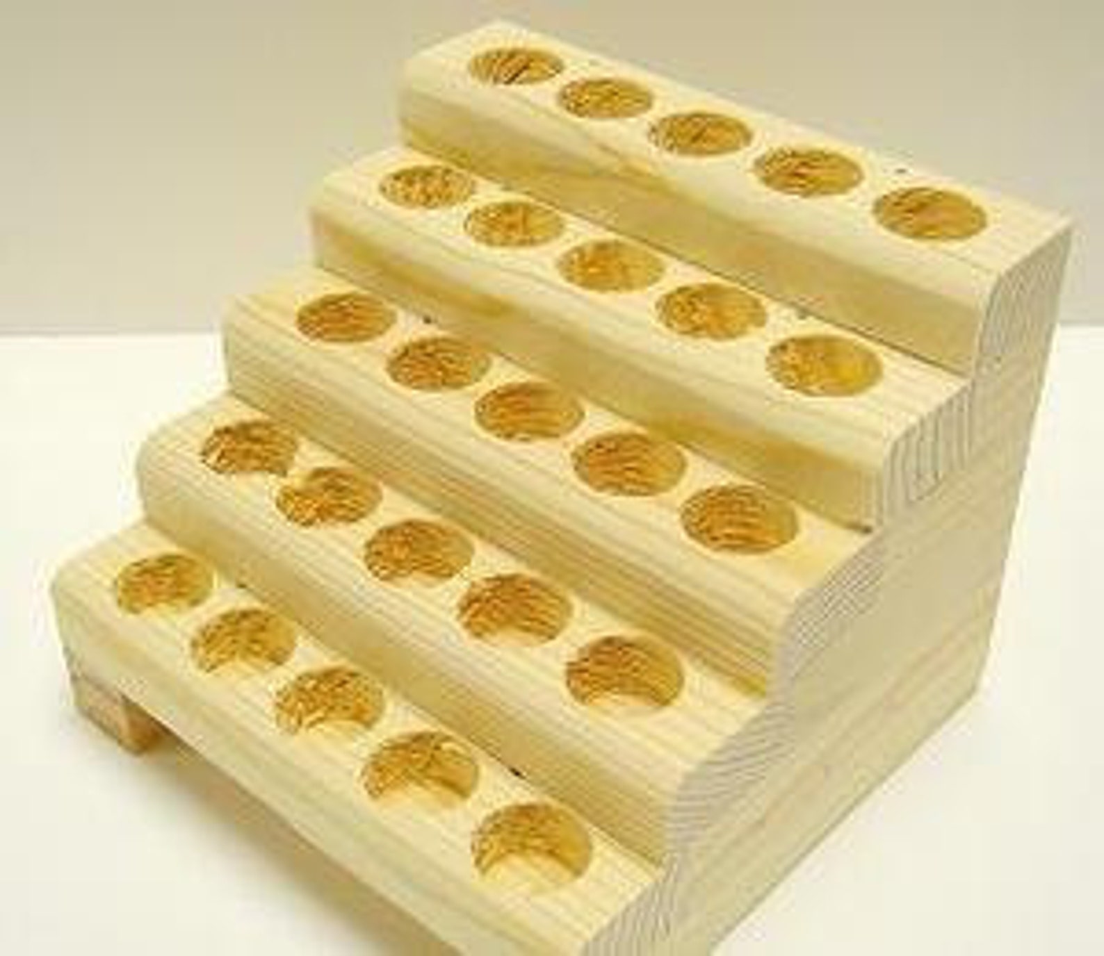 1 Oz [30 Ml] Wooden Boston Round Glass Display [25 Count] - Etsy