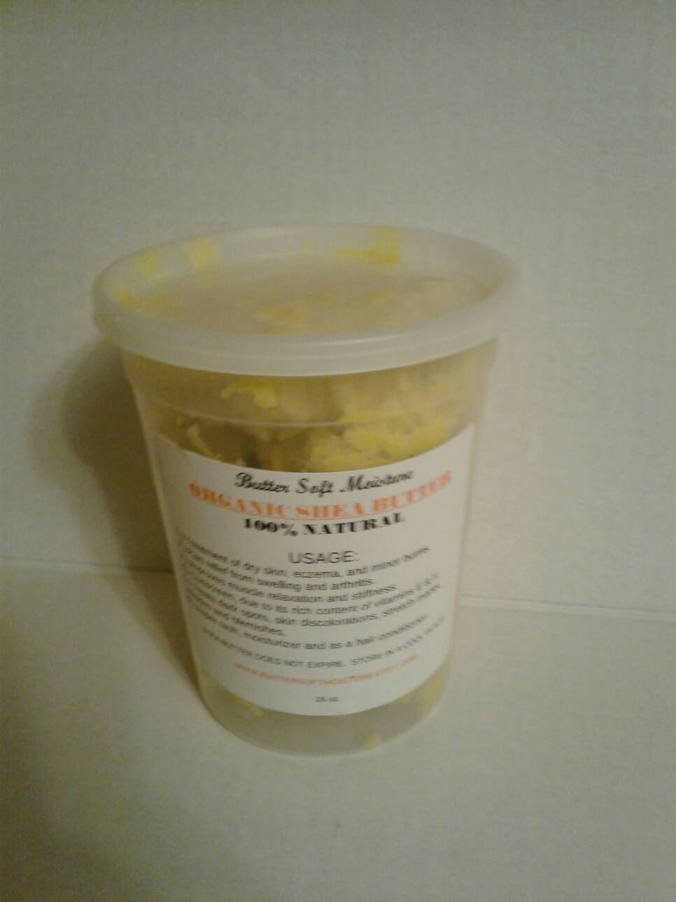 100% Organic Pure Yellow African Shea Butter / All Natural / | Etsy