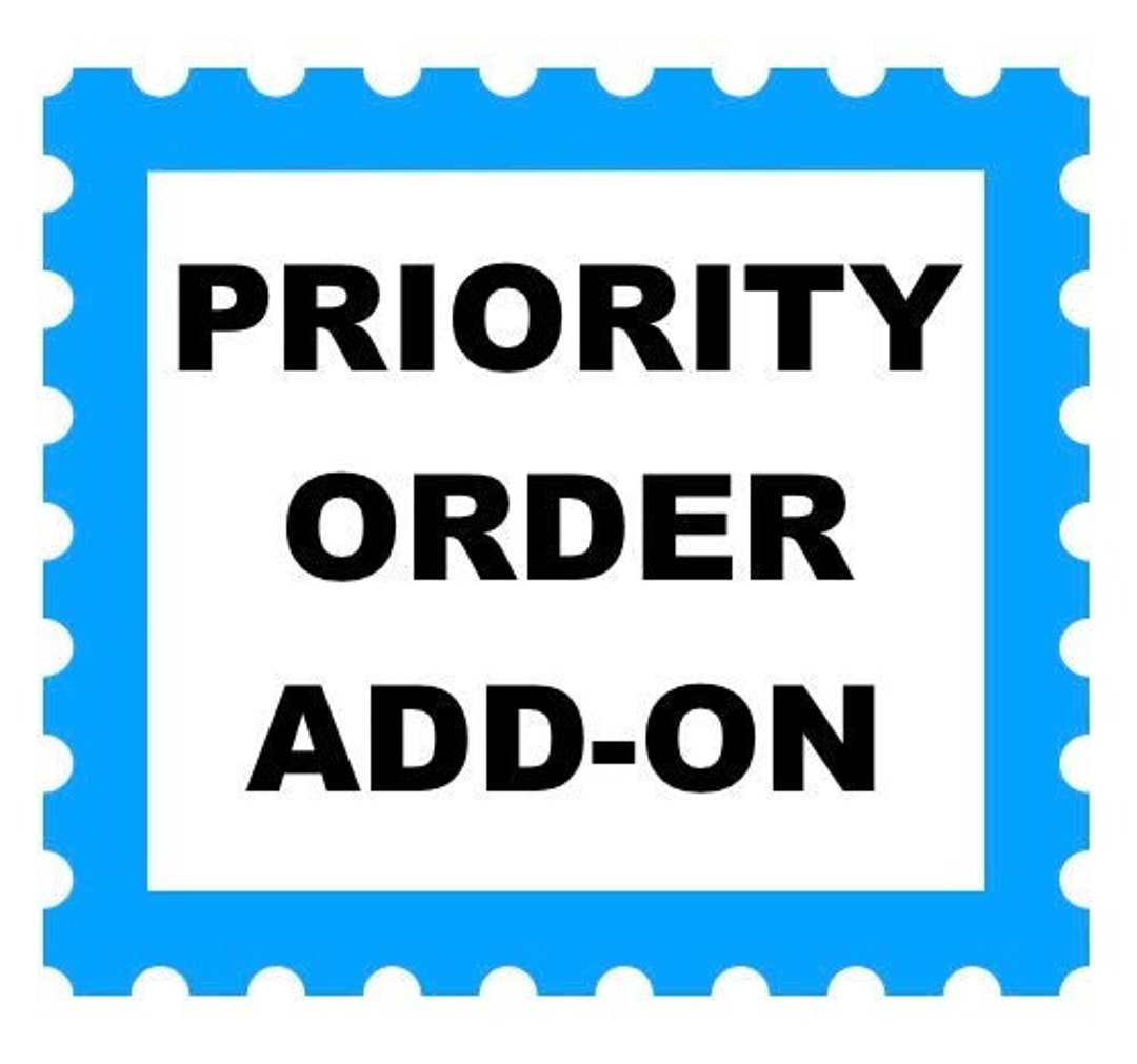Priority Order Add On - Etsy