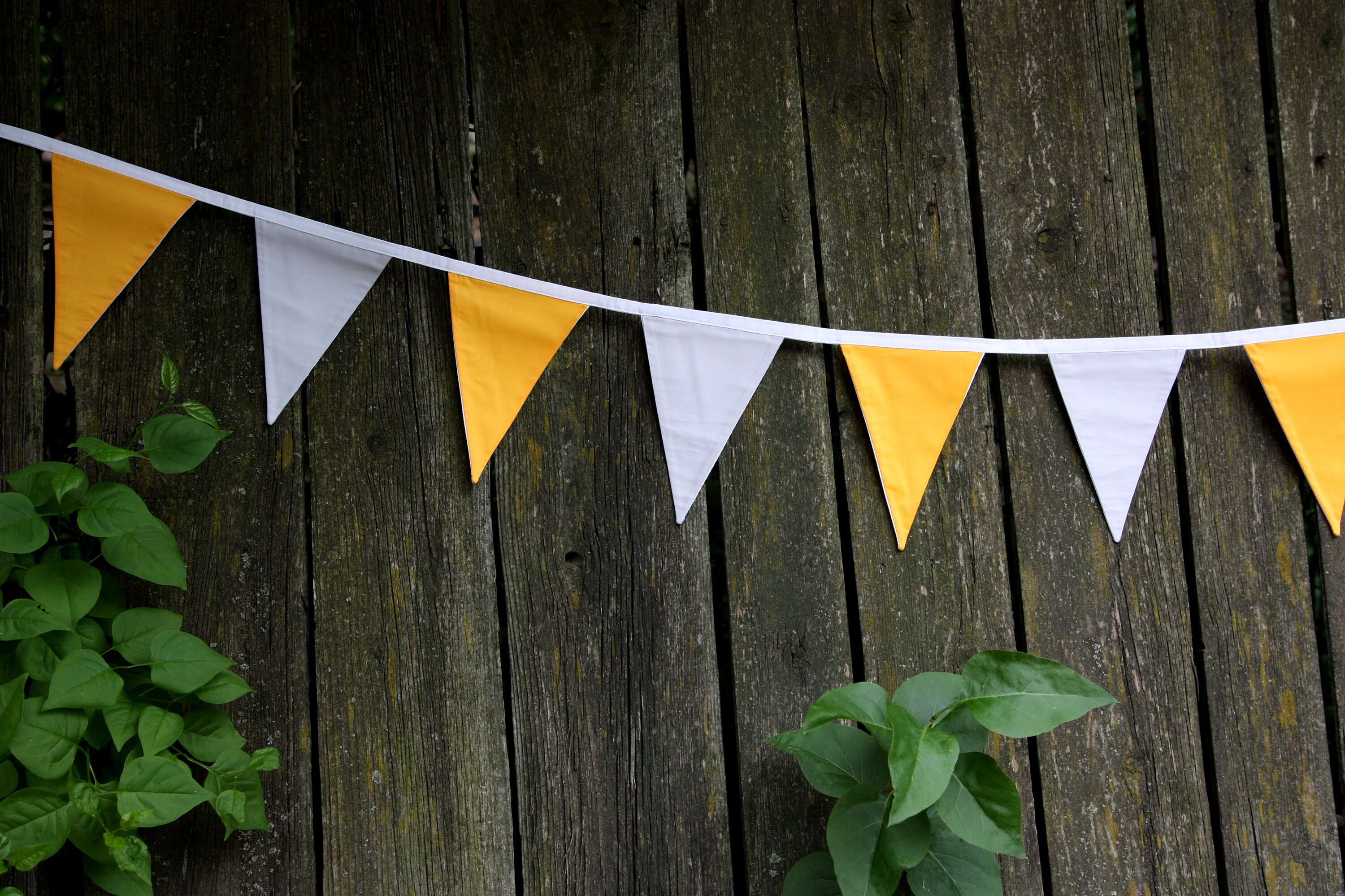 12 Cotton Flag Garland Bunting. Flags Garland for the Holiday. - Etsy