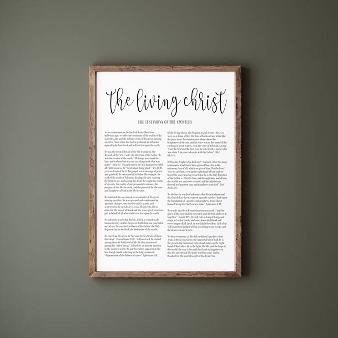 The Living Christ Digital Download Printable Poster, the Living Christ ...