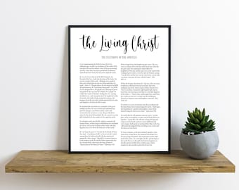 The Living Christ Digital Download Printable Poster, the Living Christ ...