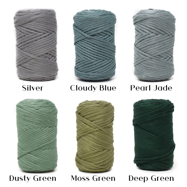 Cotton - Viscose Roll - 4mm Single Strand 328 Ft ; Macrame Earrings ...
