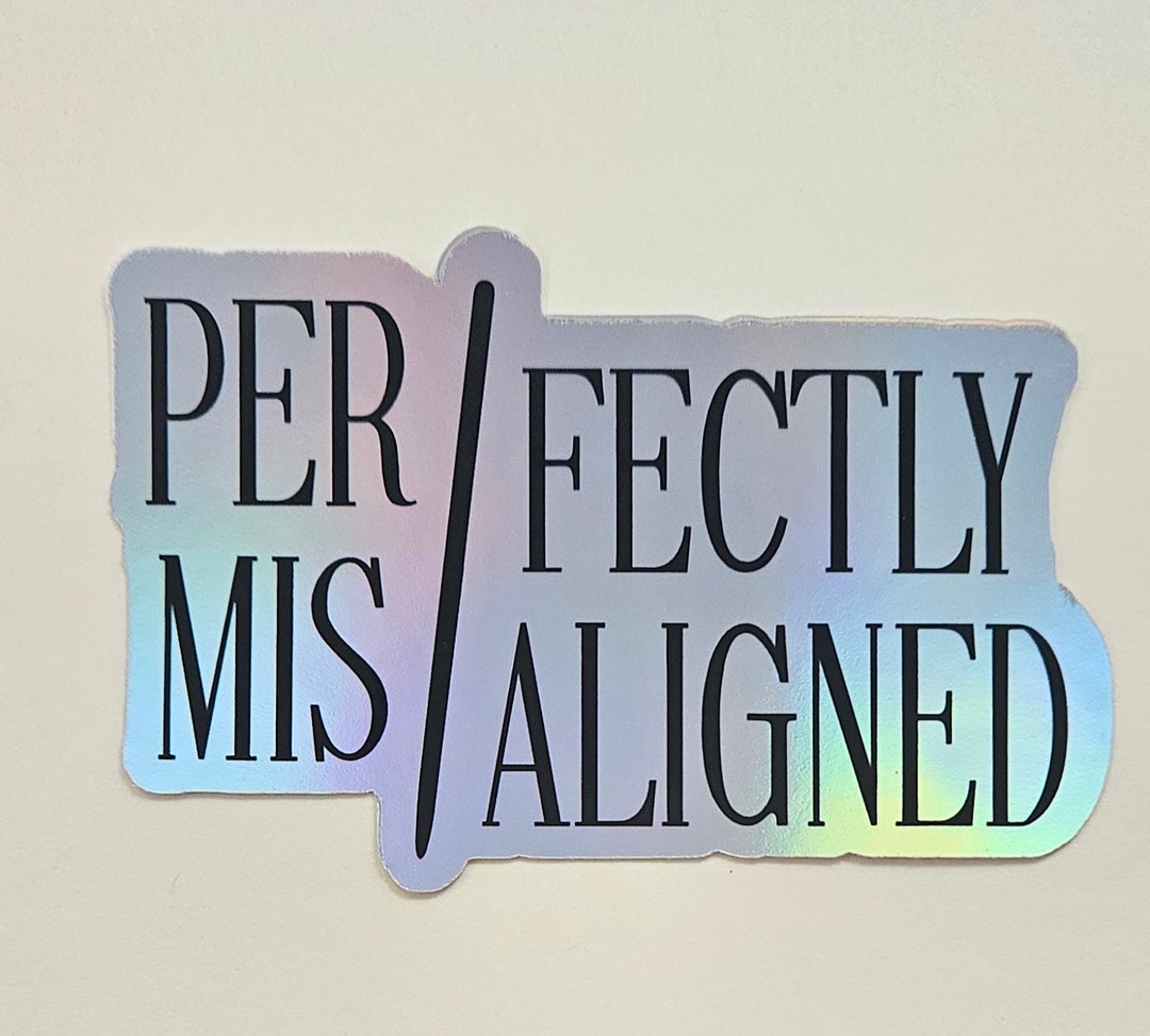 Perfectly Misaligned Holographic Sticker - Etsy