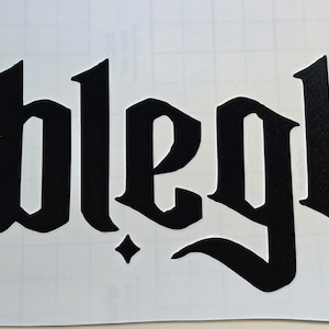 Blegh Vinyl Decal - Etsy