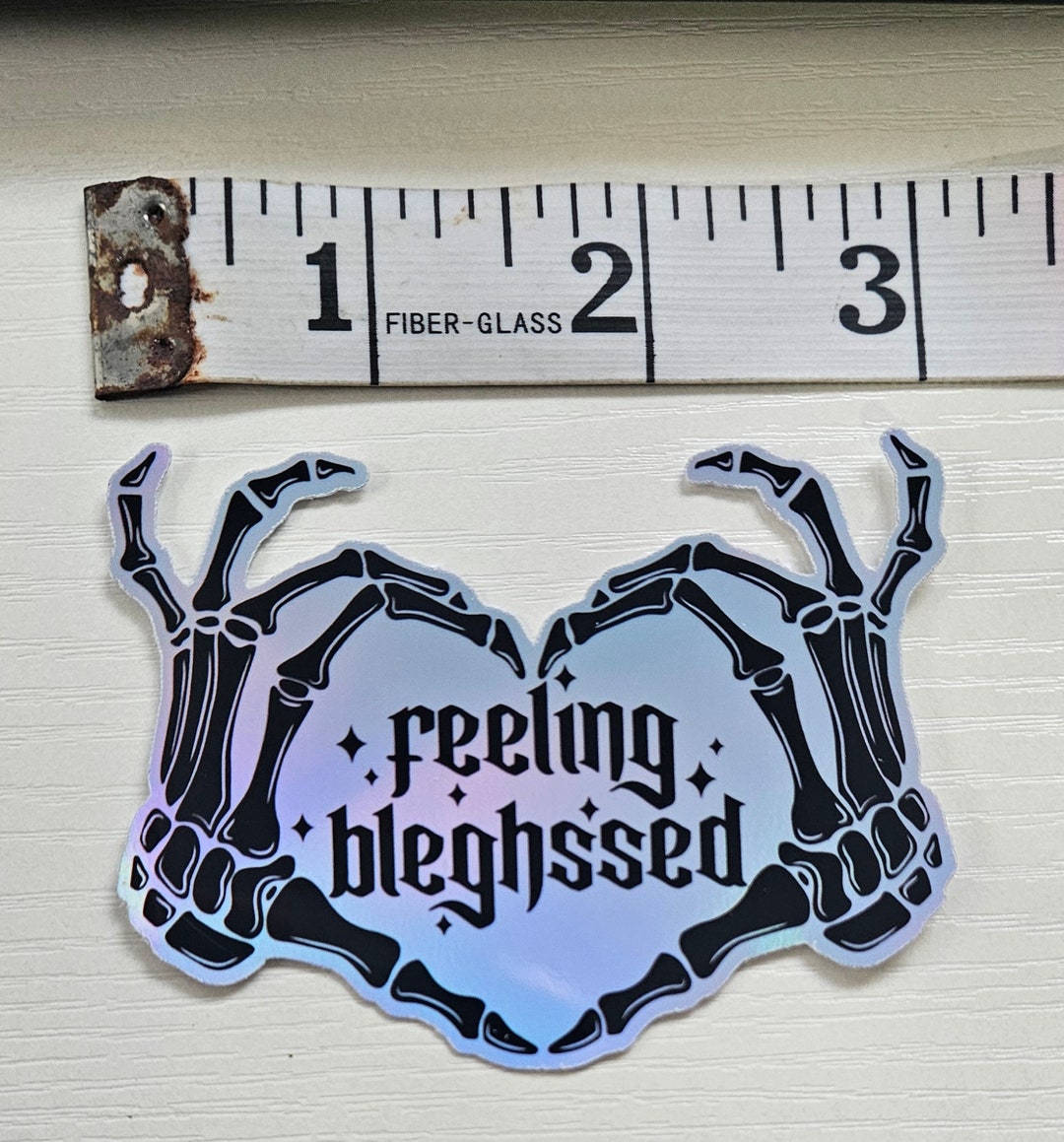 Feeling Bleghssed Holographic Sticker - Etsy