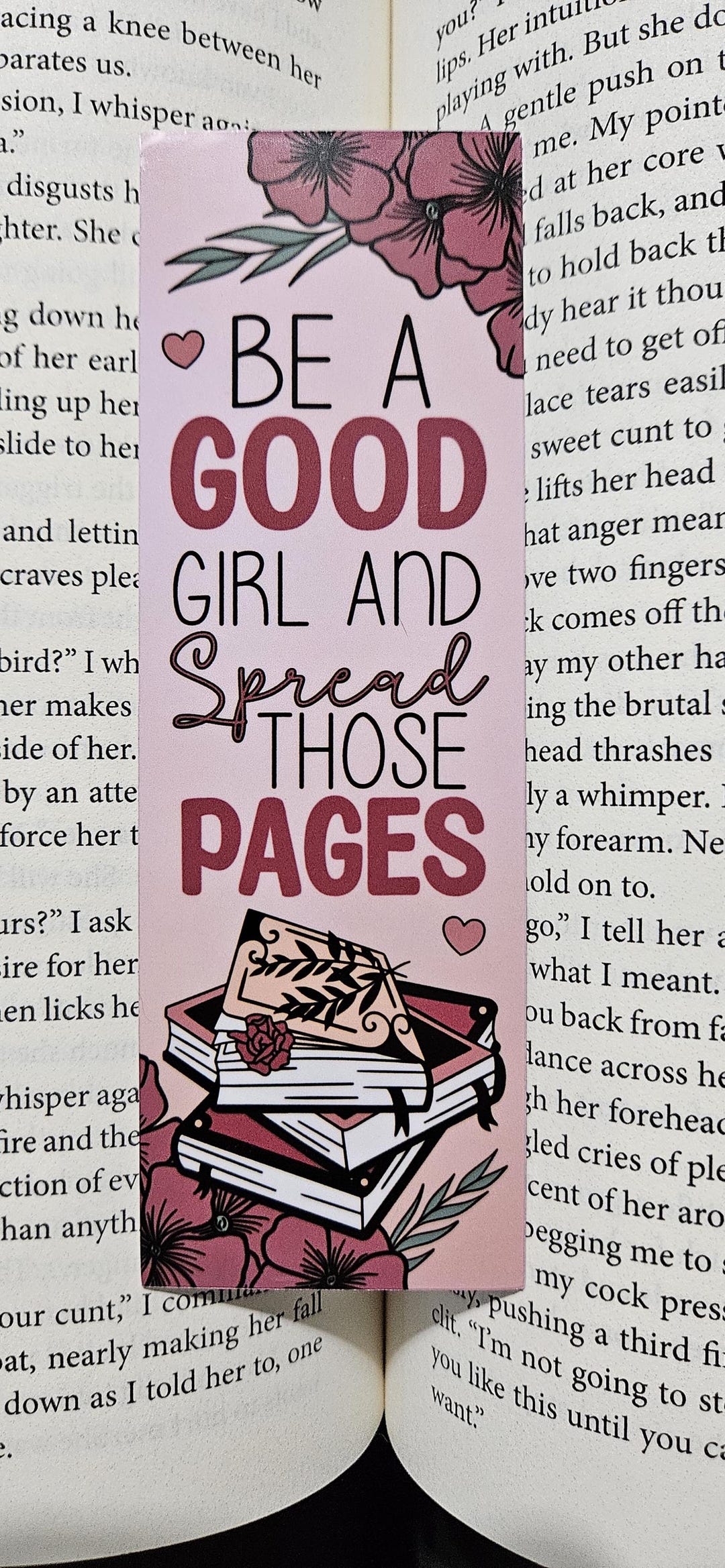 Be a Good Girl and Spread Those Pages Bookmark - Etsy