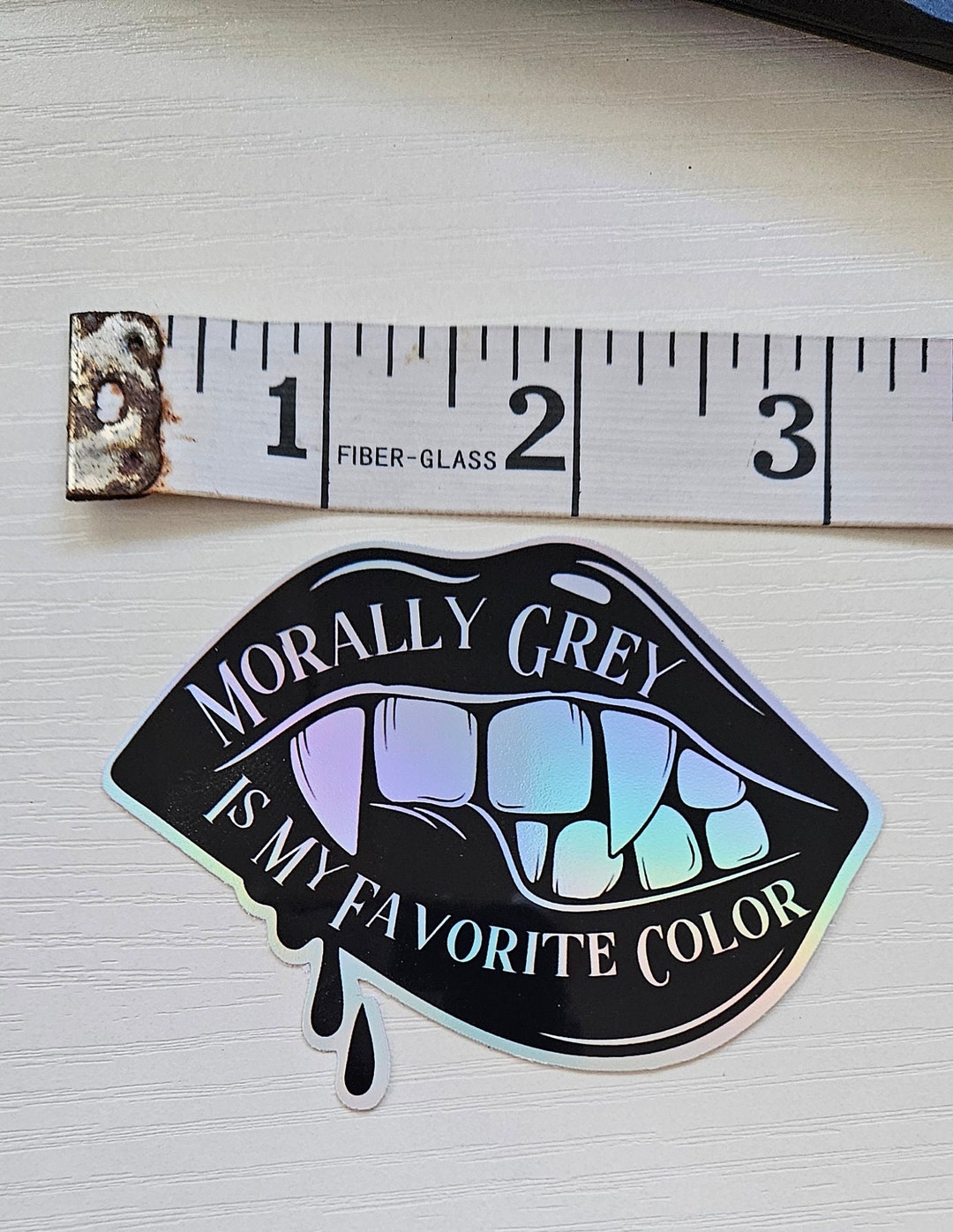 Morally Grey is My Favorite Color Holographic Sticker - Etsy