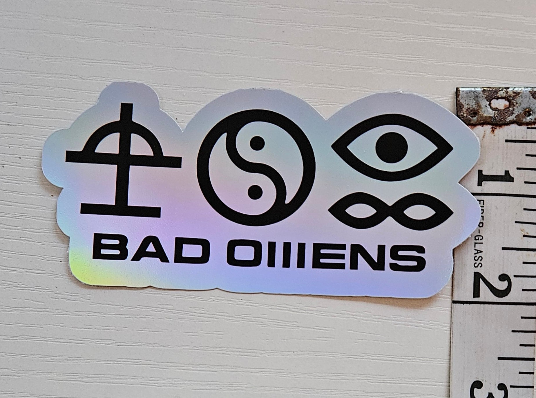 Bad Omens Logo Holographic Sticker - Etsy