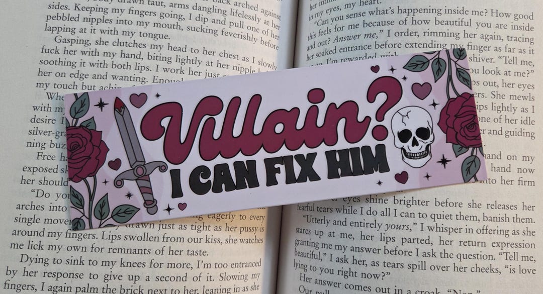 Villain? I Can Fix Him Bookmark - Etsy