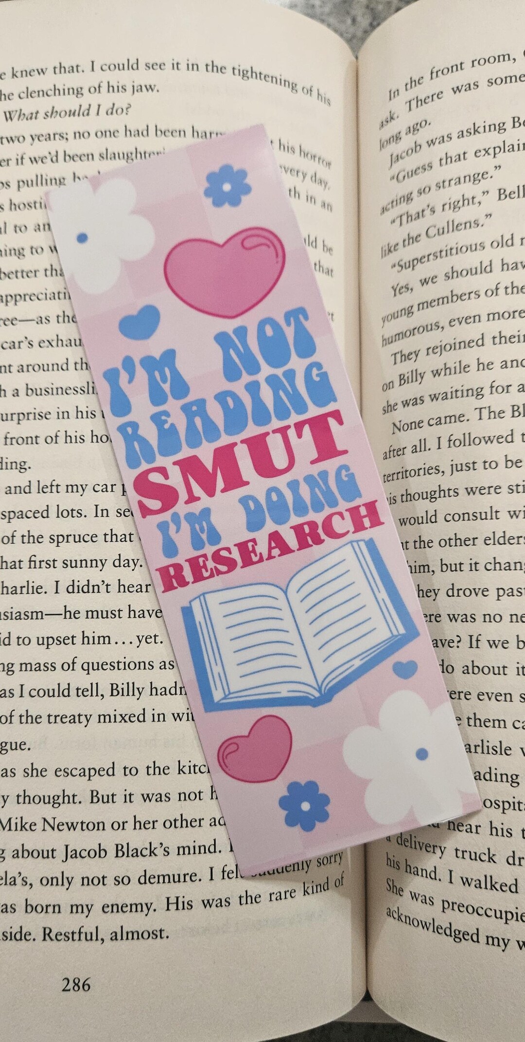 Im Not Reading Smut, I'm Doing Research Bookmark - Etsy