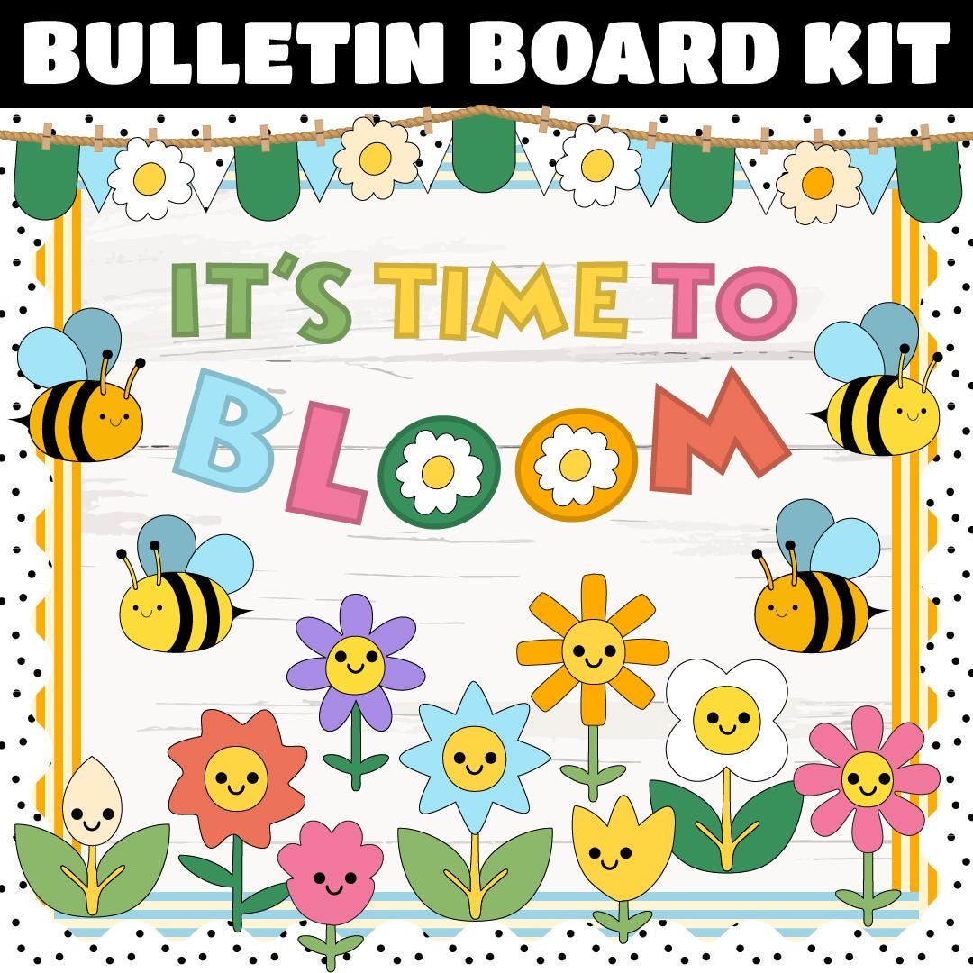 Spring Bulletin Board Kit | It’s Time to Bloom | Classroom Decor and ...
