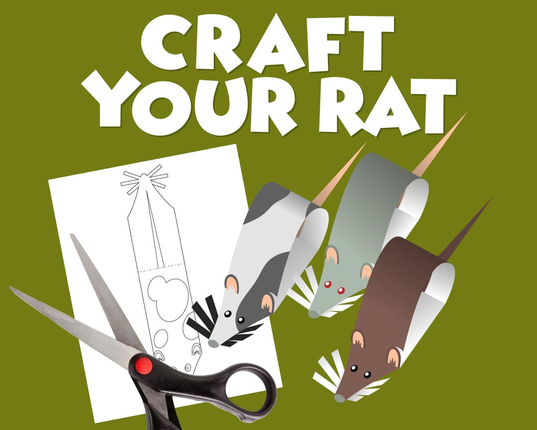 Rat Paper Crafts Perfect for Kids Classrooms and Home Activities ...