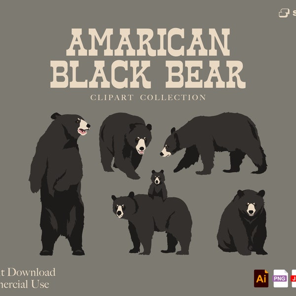 Black Bear Decor - Etsy