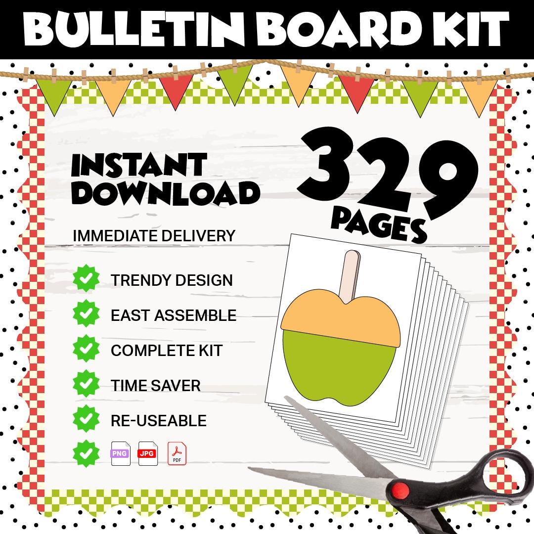 Dippin Into Fall Bulletin Board Kit | Autumn Classroom Decor and Door ...