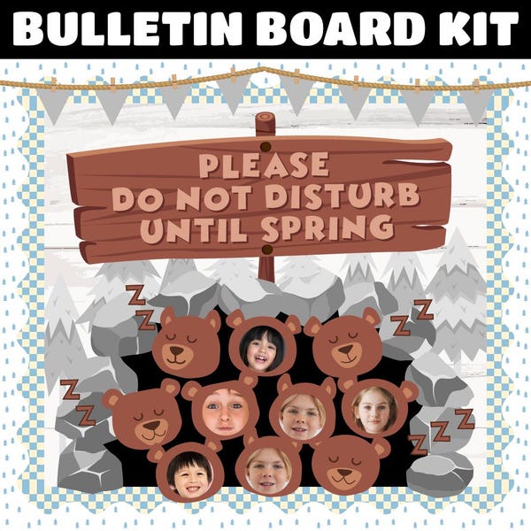 Winter Bulletin Board Kit - Etsy